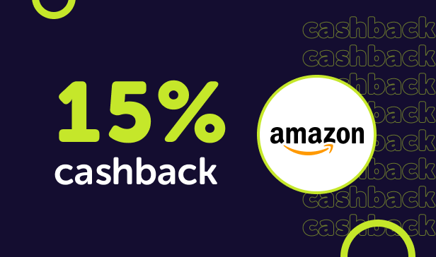 Aproveite 15% de Cashback em toda a loja da Amazon, via Zoom