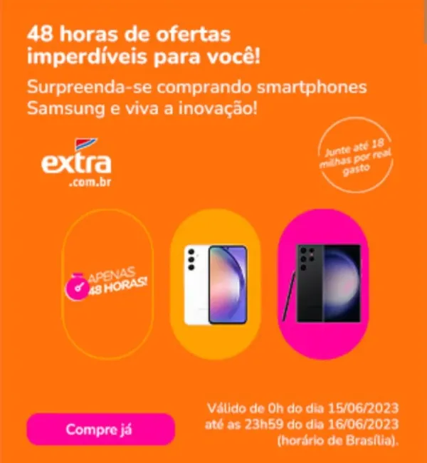 Aproveite as Vantagens Exclusivas do Shopping Smiles e Extra com até 18 milhas por real