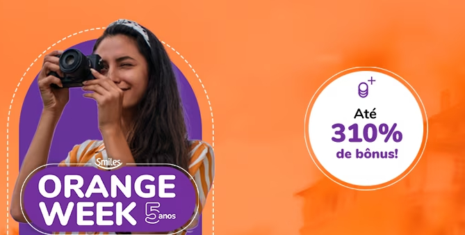 Orange Week! Smiles Oferece Até 310% de Bônus na Compra de Milhas
