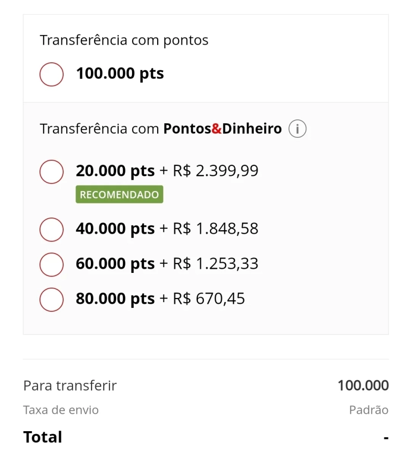 Milhas Latam Pass por R$ 23,85 o milheiro